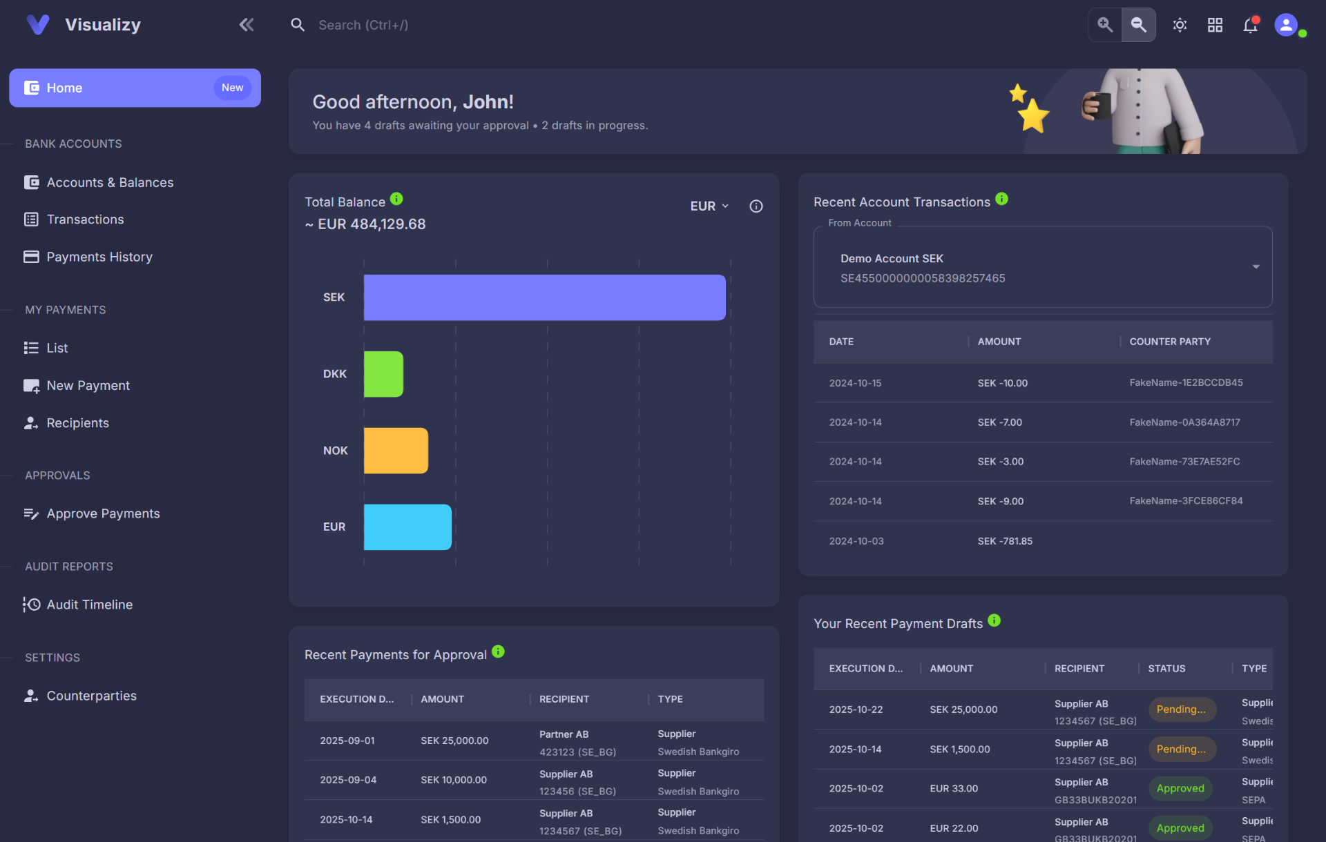 Visualizy Real-Time Cash Management & Banking Solutions
